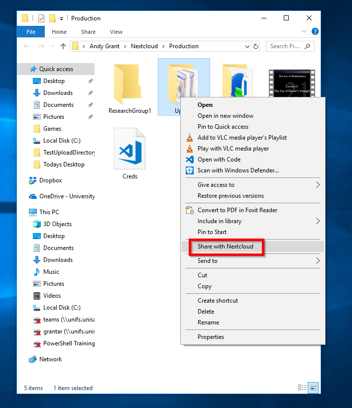 UniSA Research Data Storage - AskResearch - Intranet - University of ...